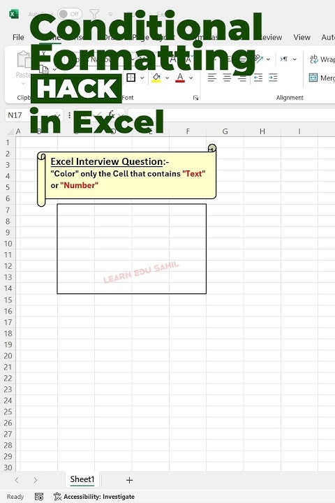 Conditional Formatting Hack 🚀🤯💯 #ExcelHacks #ConditionalFormatting #ExcelTips - YouTube
