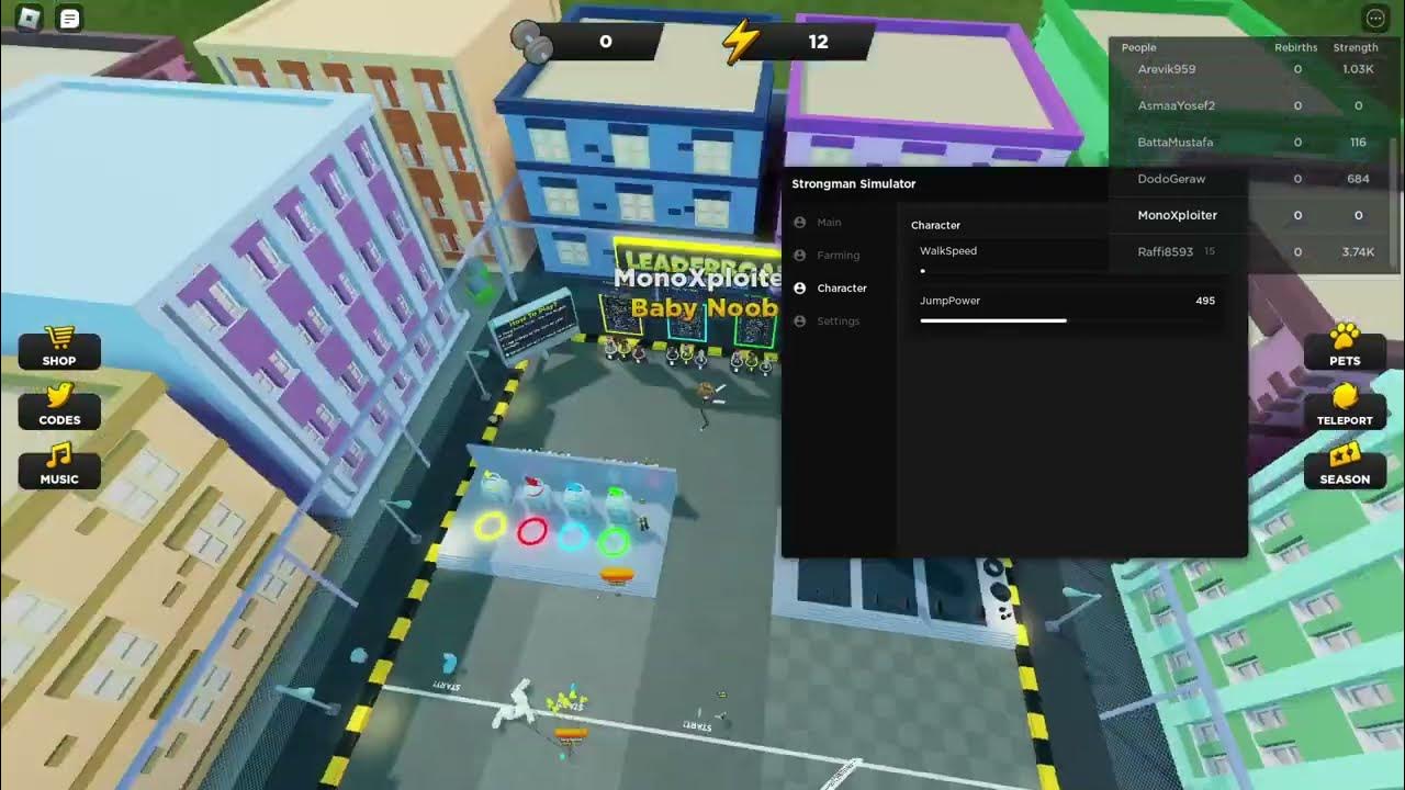 ROBLOX STRONGMAN SIMULATOR SCRIPT *PASTEBIN* (SUPER SPEED, AUTO FARM AND MORE) - WORKING! - YouTube
