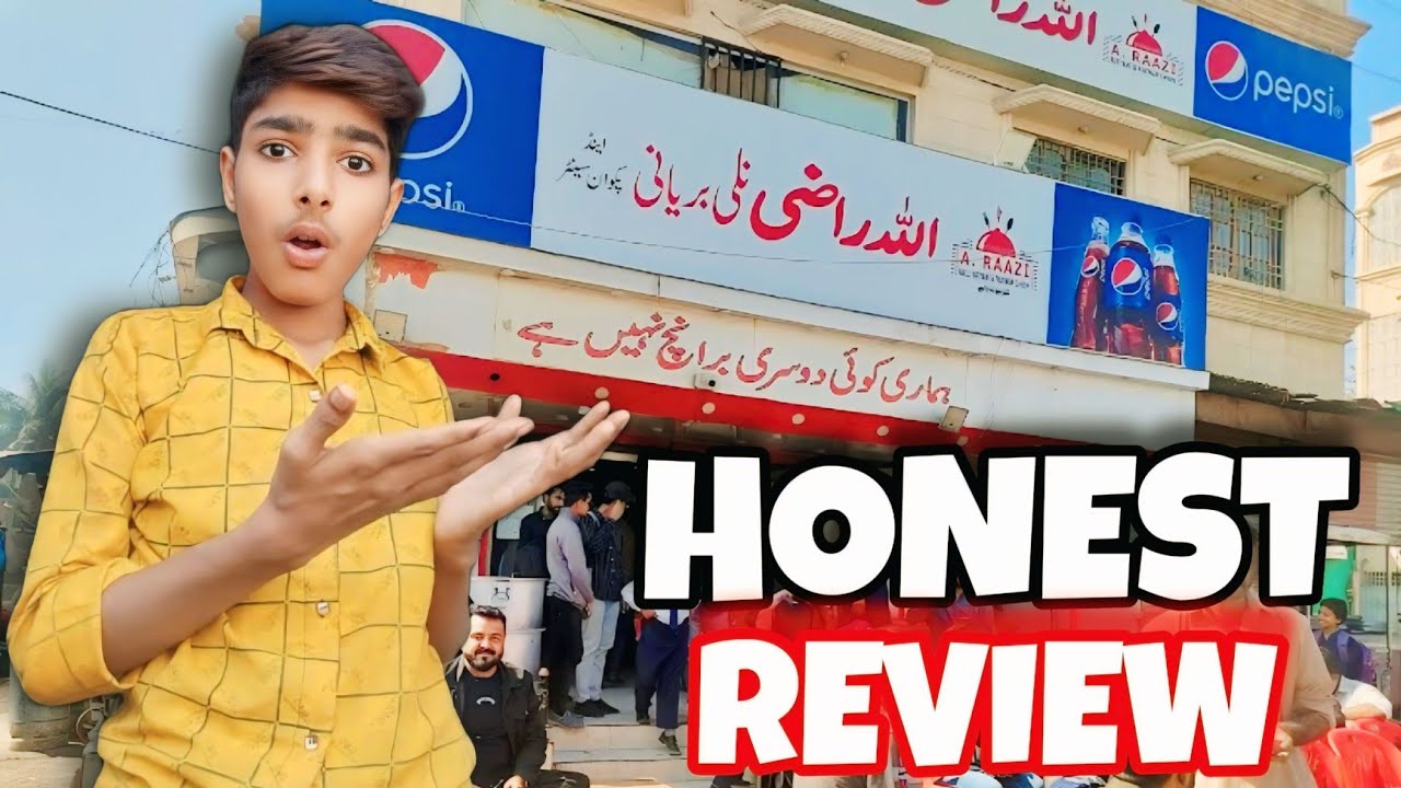 FAMOUS Allah RAZi Biryani ️Koangi 4 kallu Chowk ZAyAN HANiF VLOGs - YouTube
