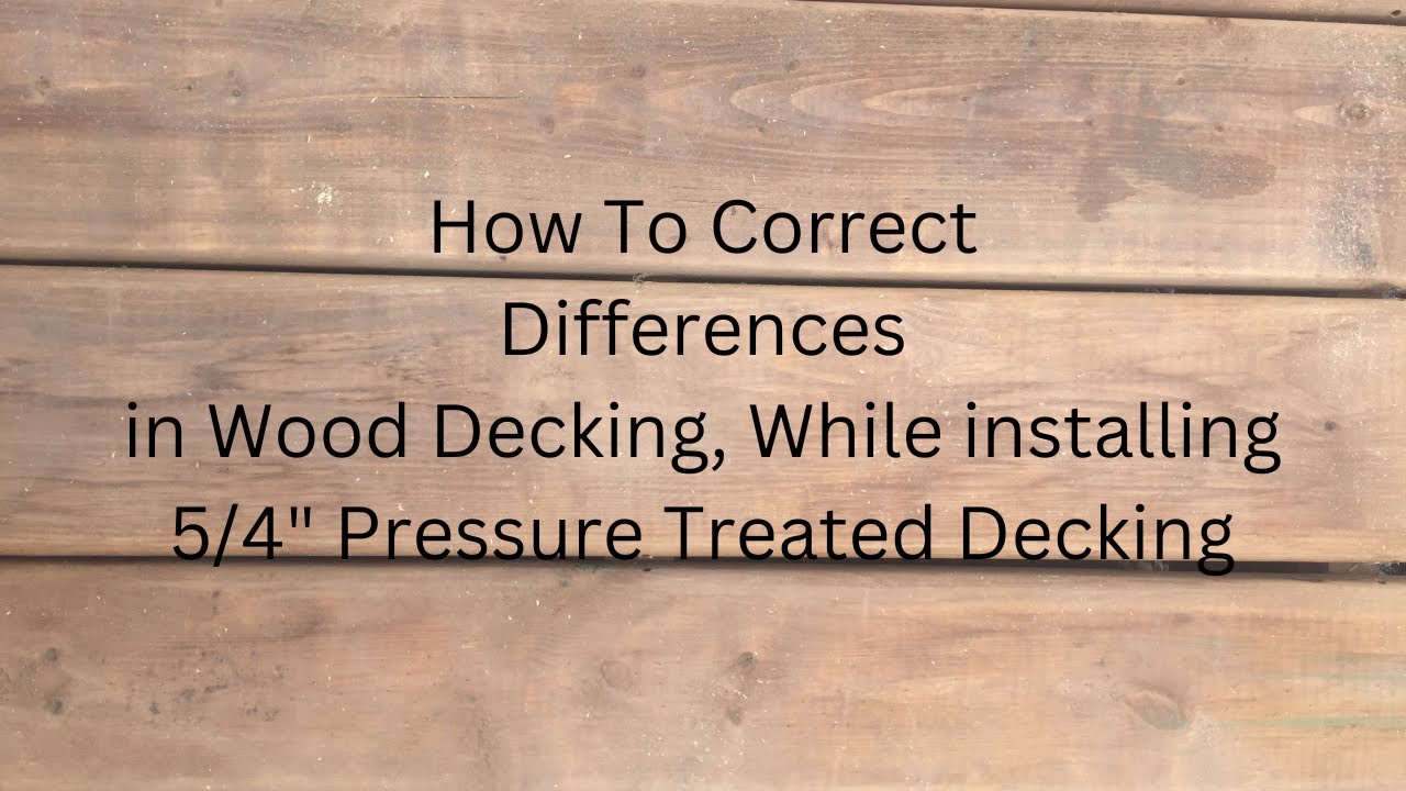 How To Correct Wood Decking Spacing While Installing With Camo Edge How To Correct Wood Decking Spacing While Installing With Camo Edge