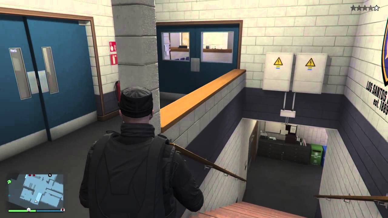 GTAV How to get into LSPD Station - YouTube