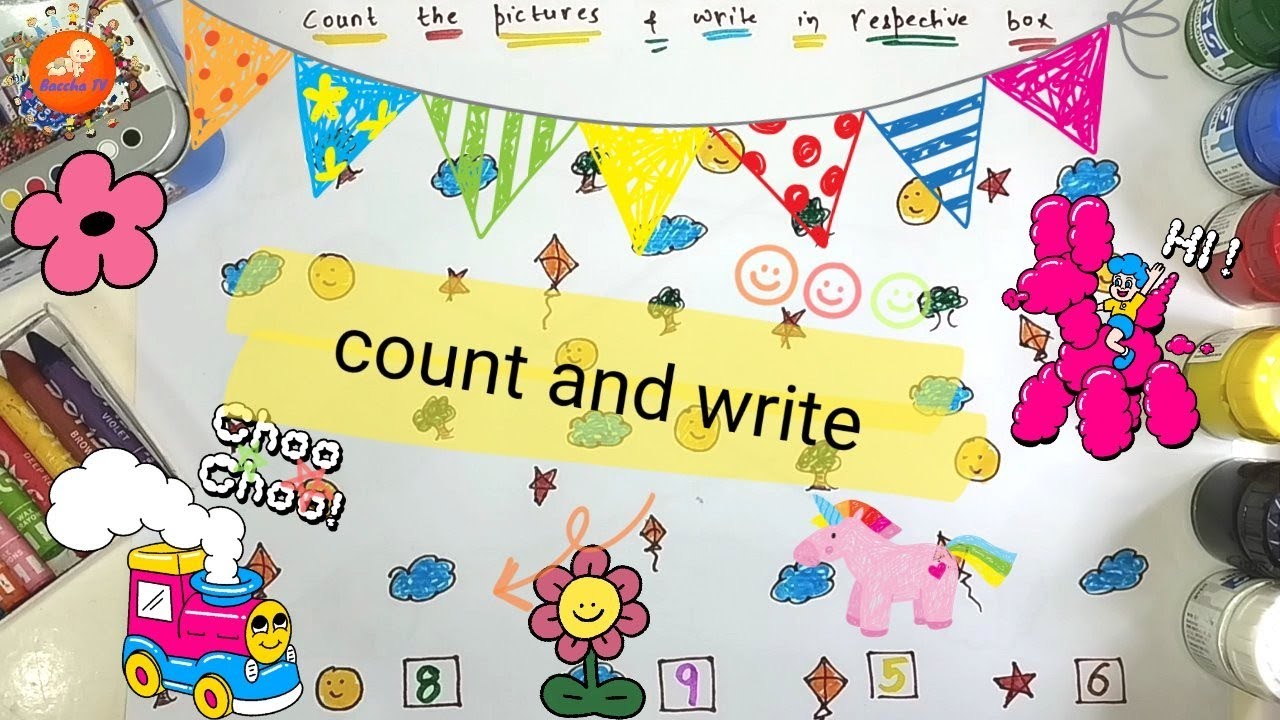 Counting | counting numbers | count and match | 123 | 1 to 10 | numbers ...