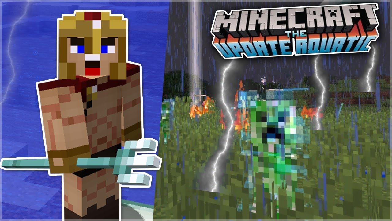 LA NUOVA ARMA DI MINECRAFT LANCIA I FULMINI!⚡TUTTE LE INFO TRIDENTE ...