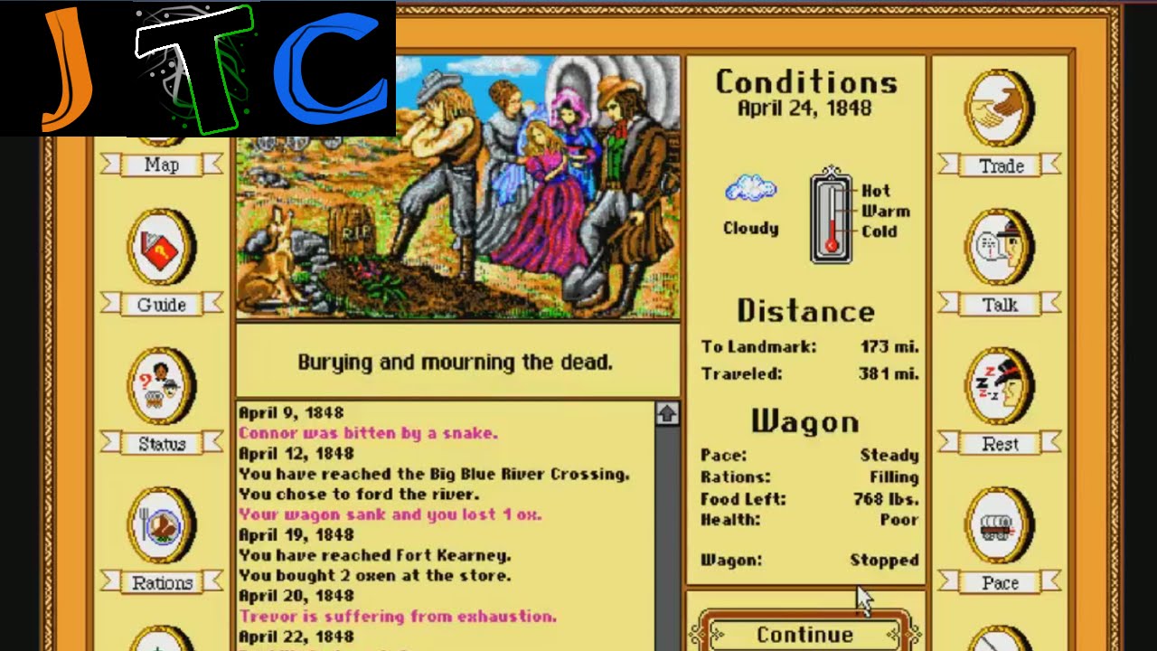 Oregon Trail with Snakebite McGee - YouTube