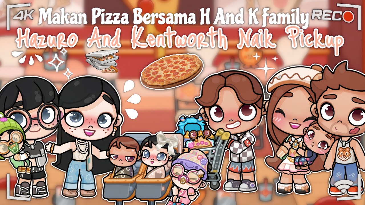 DRAMA AVATAR WORLD | MAKAN PIZZA BERSAMA H AND K FAMILY | HAZURO AND ...