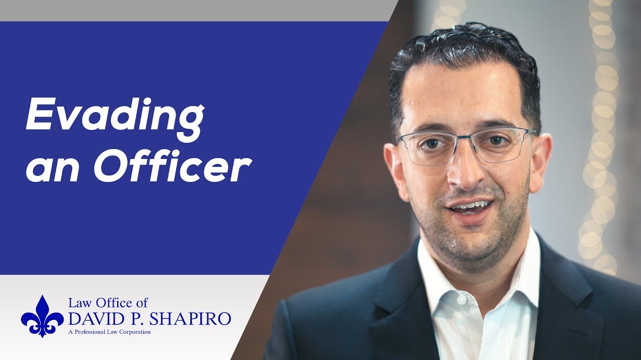 Evading an Officer in San Diego - Criminal Lawyer David P. Shapiro ...
