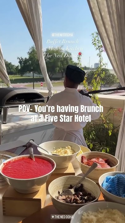 What Brunch at a Five Star hotel looks like? | The Ned Doha📍 # ...