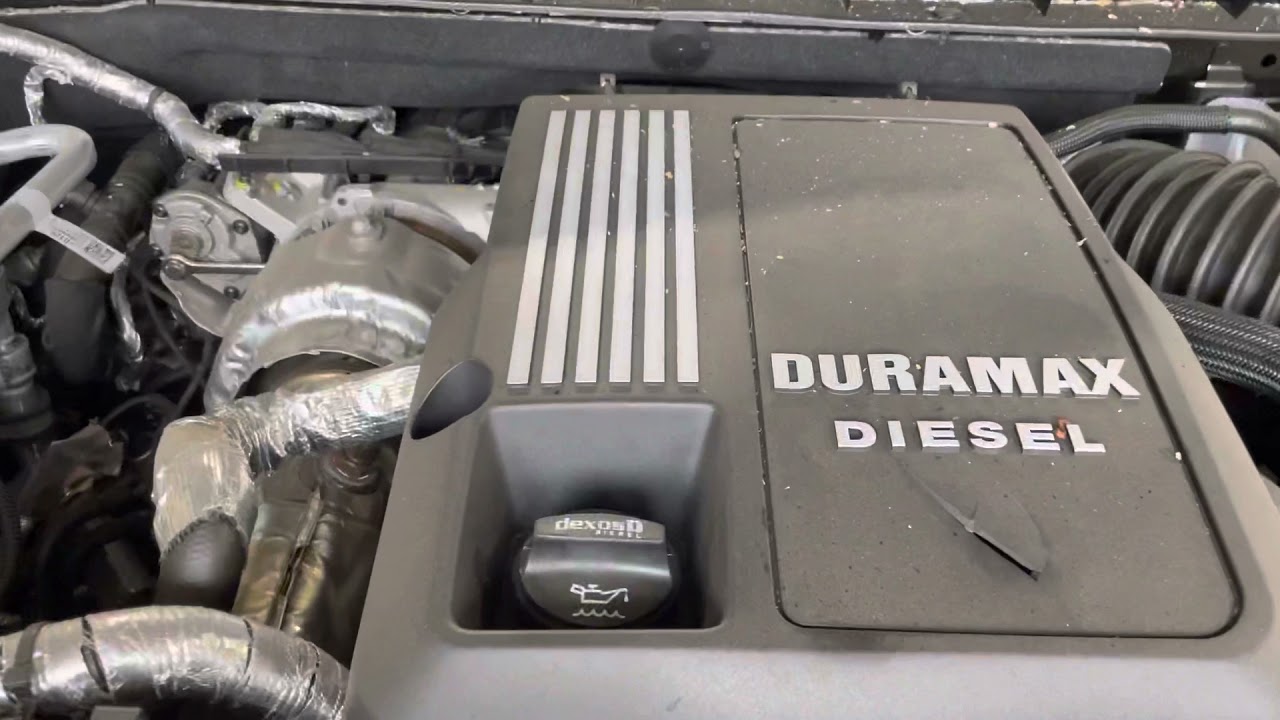 2021 Chevy Silverado 3.0L Duramax Diesel engine test part out 4K miles ...