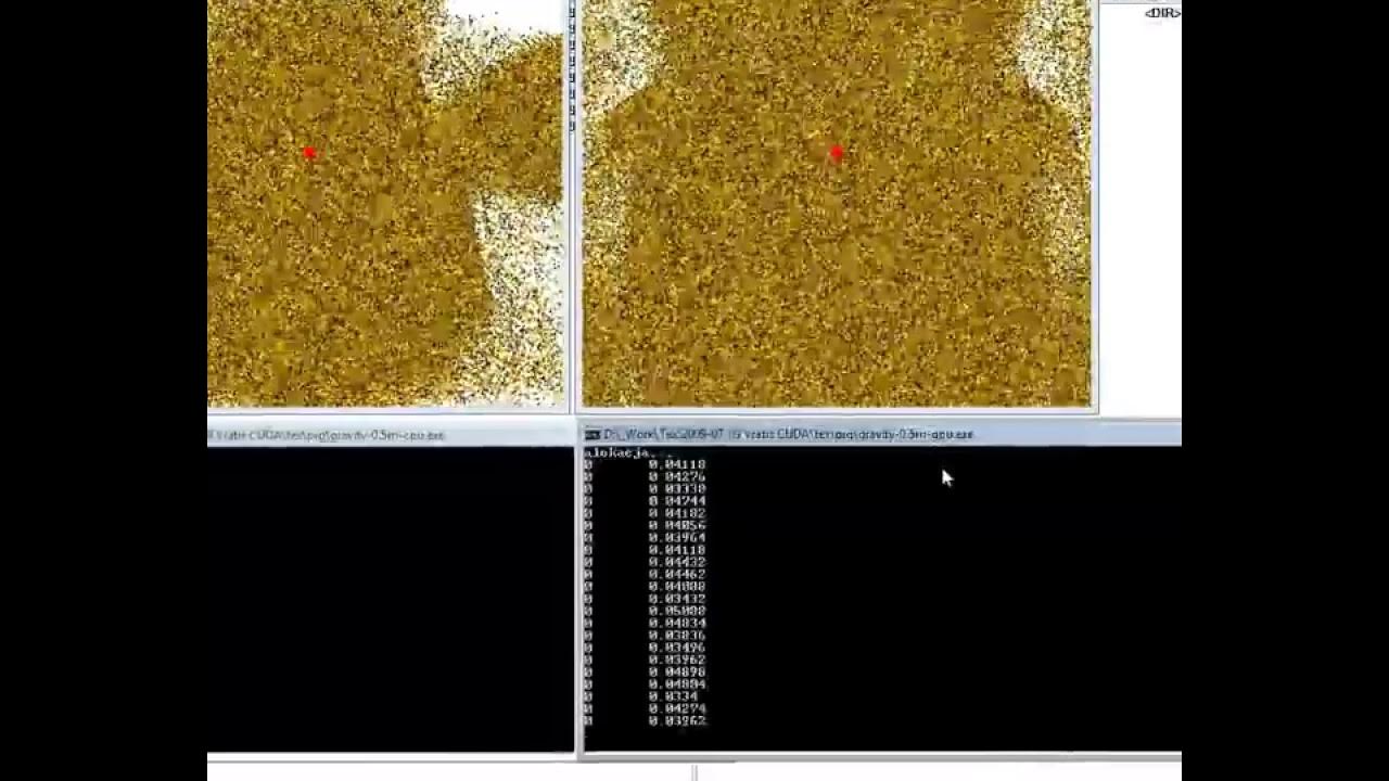 Particle System Speed - CUDA GPU vs CPU - - YouTube