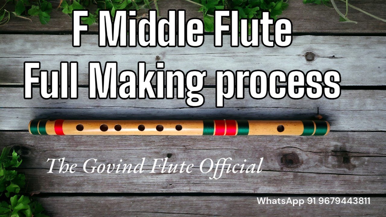 F middle flute making full prosess/How to Make F middle flute - YouTube