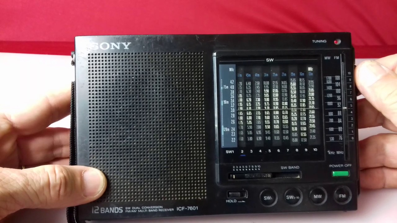 Radio Sony Icf-7601 Fm/mw/sw1-10, 12 Bands - YouTube