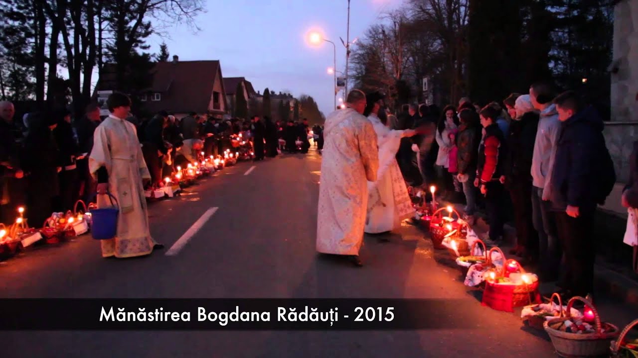 Sfintirea cosului de Paste - Manastirea Bogdana - YouTube