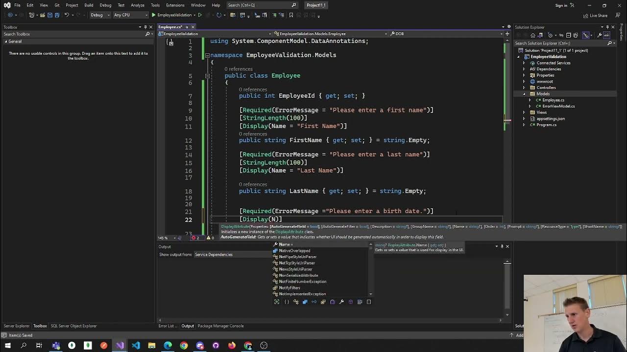Custom Server Validation Attributes in .NET Core MVC - Part 1 - YouTube