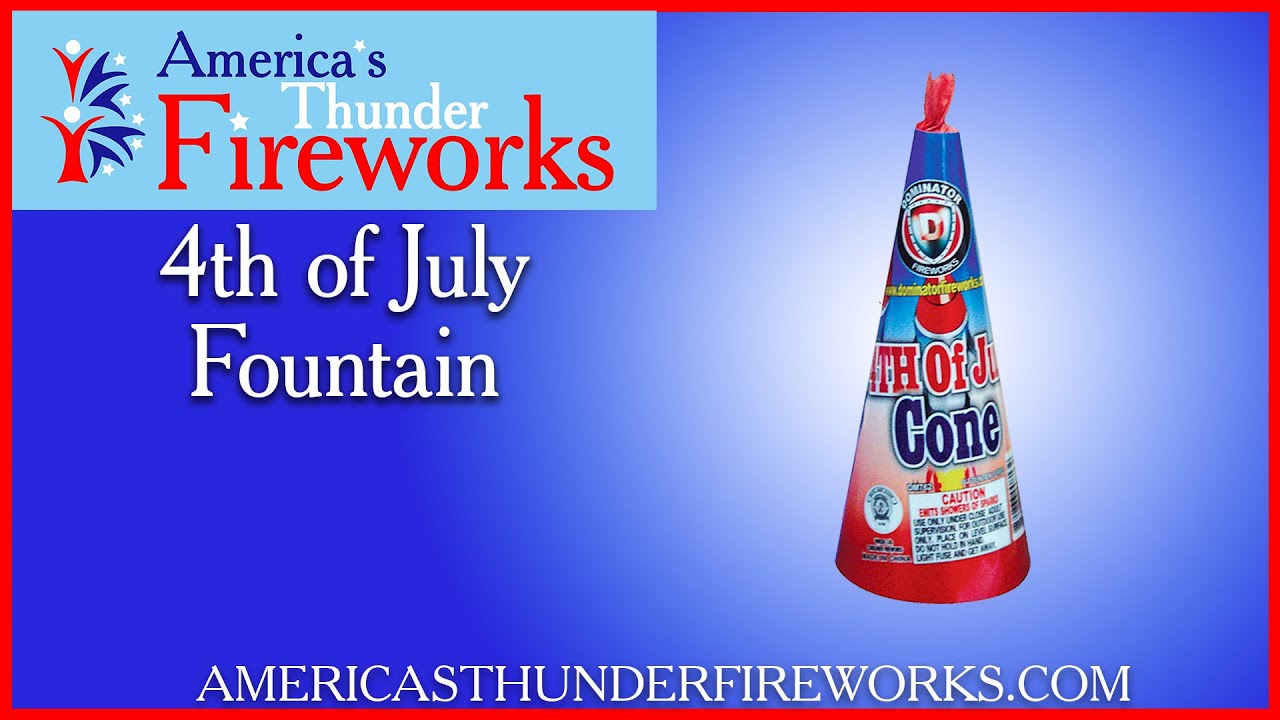 4th Of July Cone Fountain - YouTube