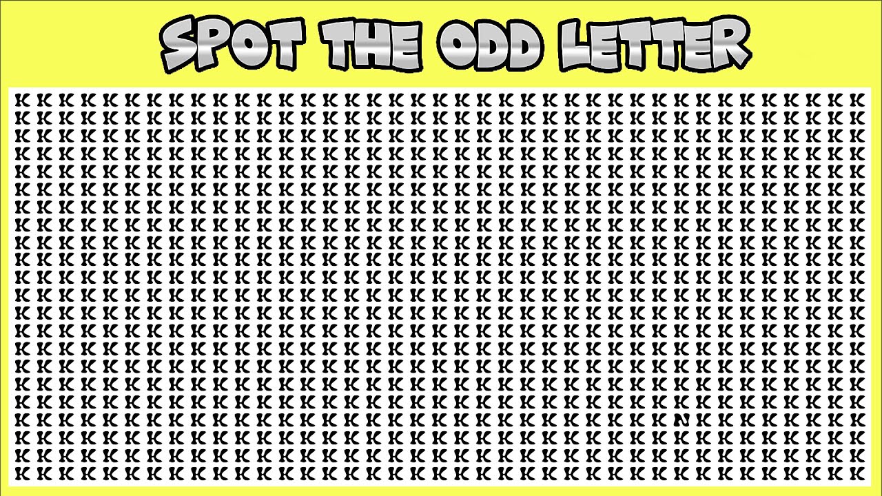 CAN YOU FIND THE ODD NUMBERS AND LETTER? #36 | HOW GOOD ARE YOUR EYES ...