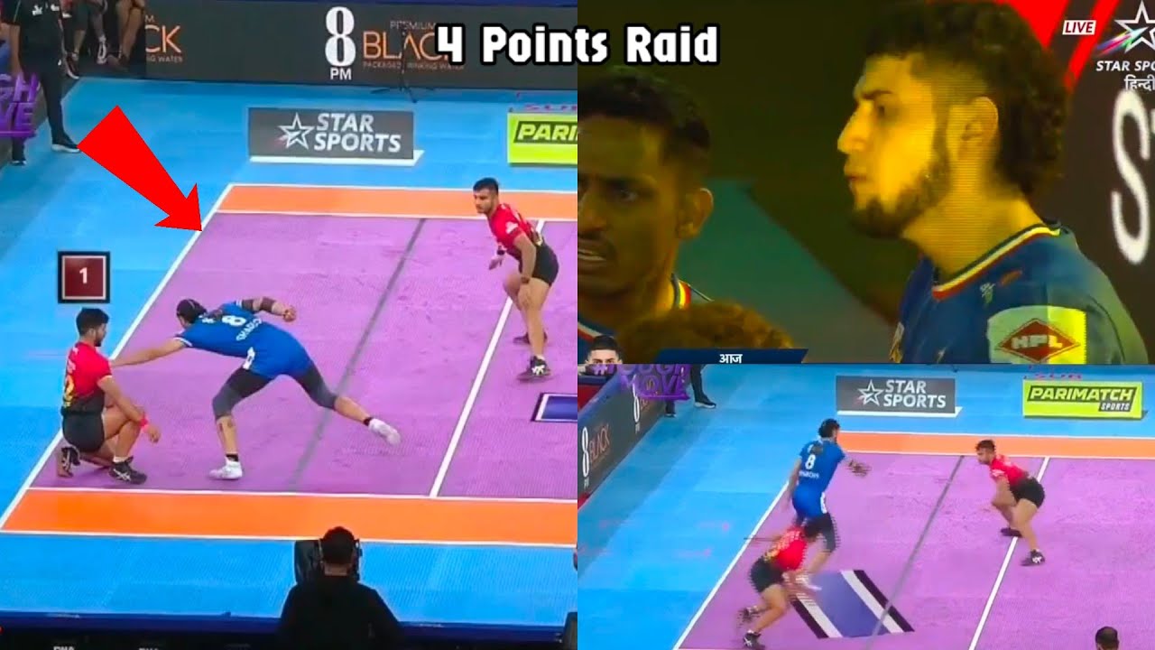 Md Reza Shadlu 4 Points Raid Against Bengaluru Bulls | Md Reza Shadlu ...