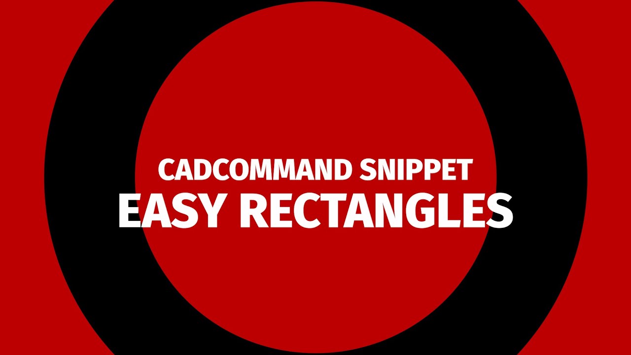 CADCommand Snippet - How Do I Make a Rectangle with Specific Dimensions in AutoCAD - YouTube