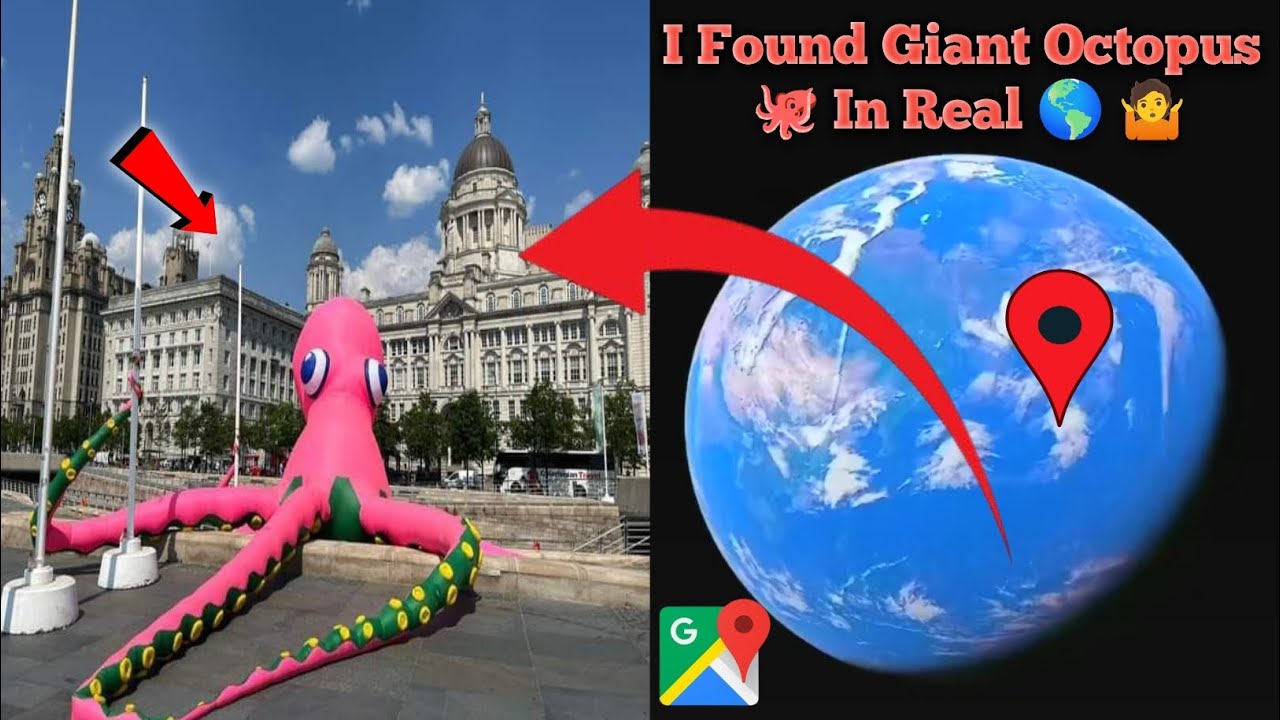 I Found Giant Octopus 🐙 In Real On Google Earth Old Maps 🌎#googlemaps # ...