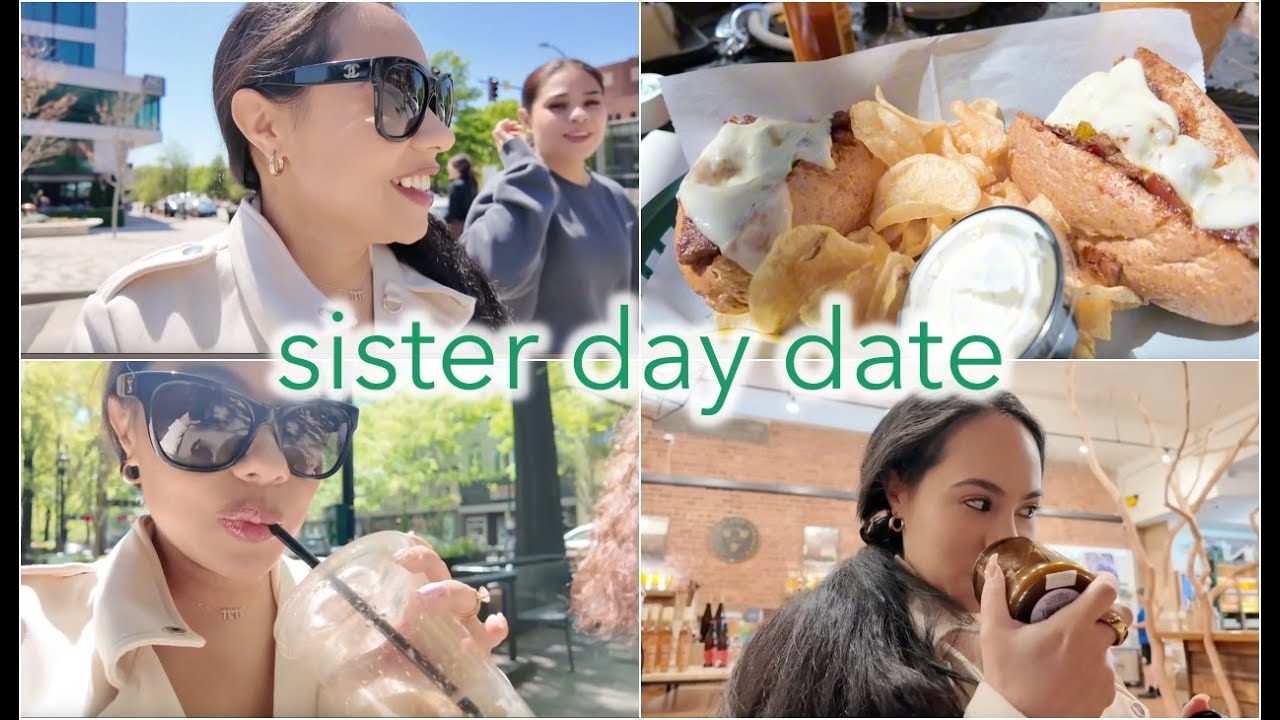 spring, downtown, & shopping | a sister day date vlog! - YouTube