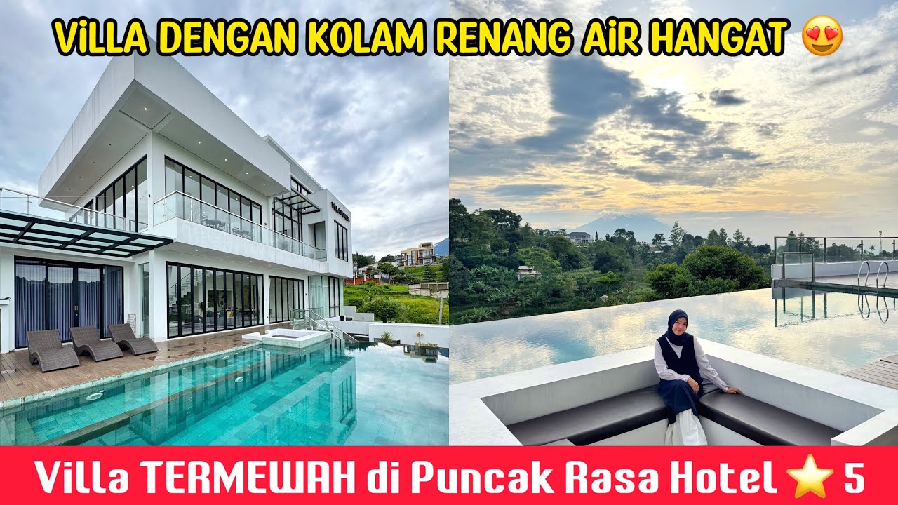 Villa MEWAH dengan KOLAM RENANG AIR HANGAT 😍 Dijamin BETAH Nginep ...