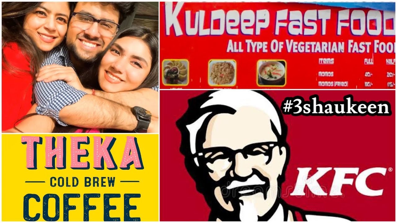 VLOG | THEKA COFFEE in JAMMU | KFC | Best MOMOS | #3shaukeen | #77 ...