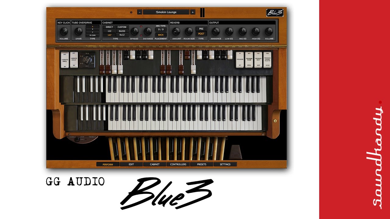 GG Audio’s Amazing Blue 3 vintage tonewheel organ (2020) #KONTAKT - YouTube