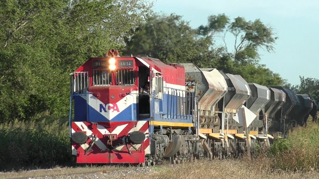 EMD GT22 9014 NCA + 56 TM´s Vacías por Pilar - YouTube