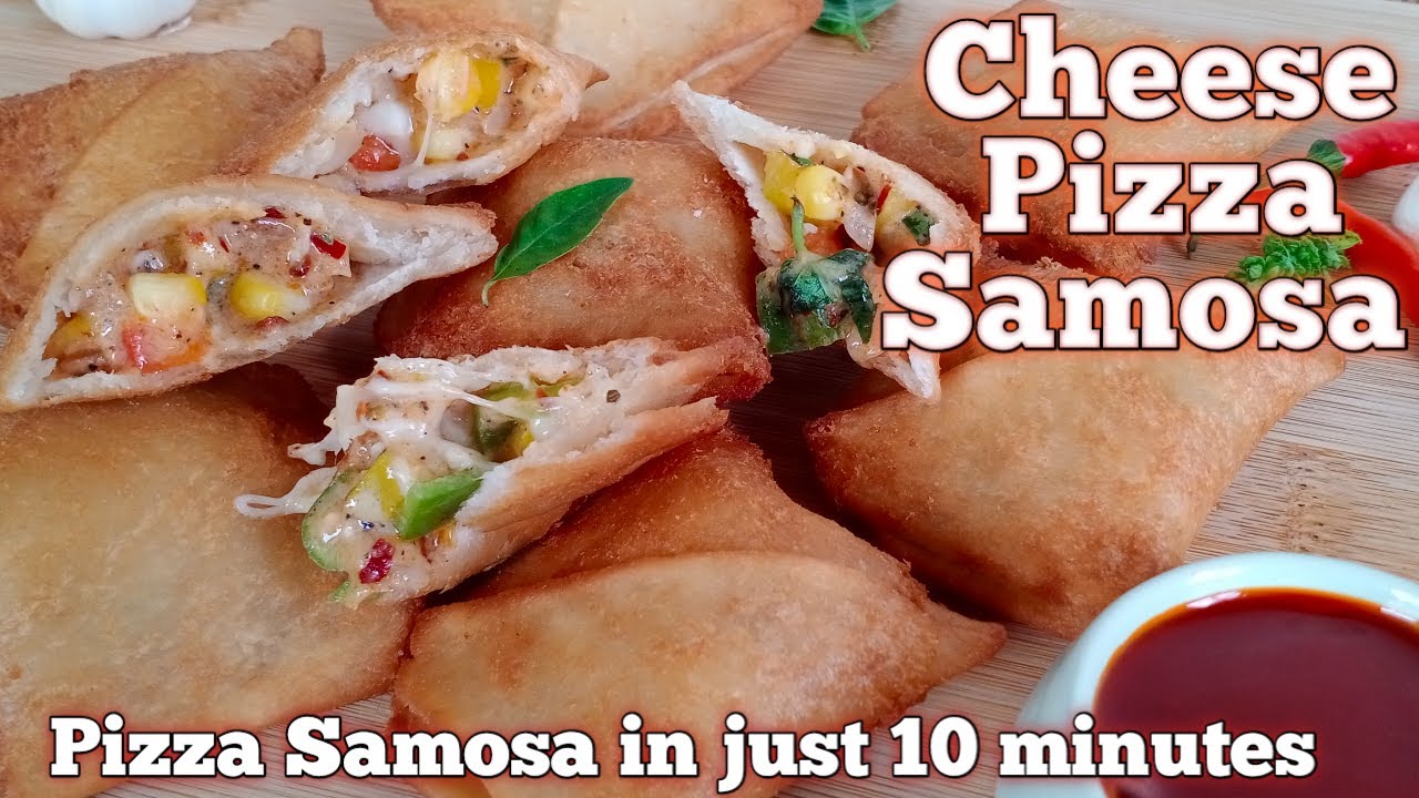 Pizza Samosa l Instant Pizza Samosa l Cheesy Samosa l Cheese Bread ...