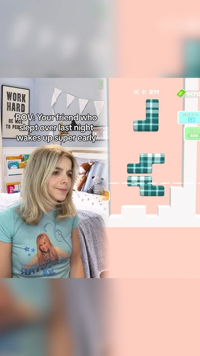 Your friend slept over last night and they woke up too early for you #friendsbelike #sleepover # ...