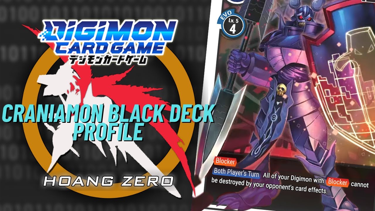 Digimon TCG Competitive Overview - Craniamon Deck Profile - YouTube
