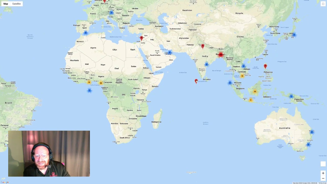 Live EOS Challenges map from around the World! - YouTube