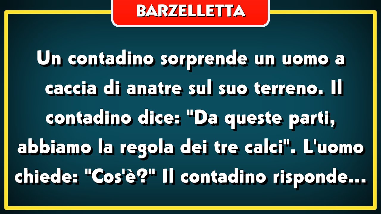 la migliore barzelletta del giorno | .. | Barzellette Divertenti - YouTube