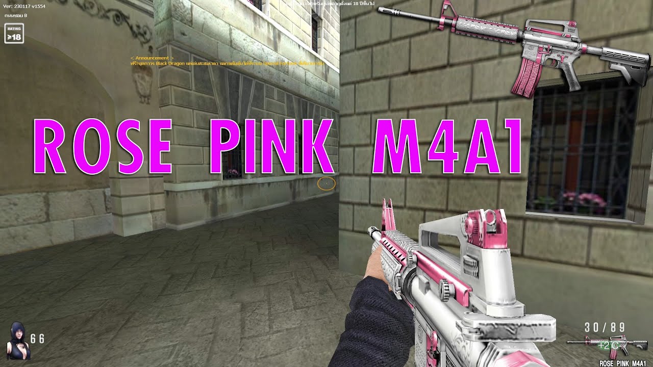 SF : มาลองเล่นปืน 💗ROSE PINK M4A1🤍 - YouTube