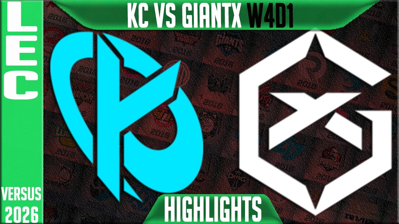KC vs GX Highlights | LEC W4D1 2026 Versus | Karmine Corp vs GiantX ...