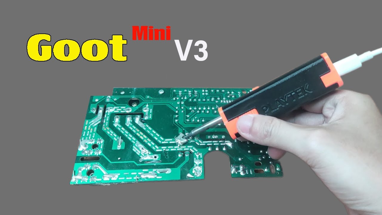 [Lắp Mỏ Hàn Mini Goot V3] Vỏ In 3D - Nhỏ Mà Lại Khỏe Không Ngờ - YouTube