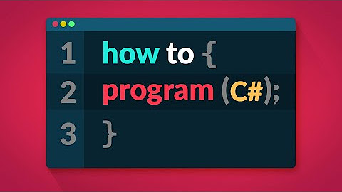 HOW TO PROGRAM in C# - YouTube