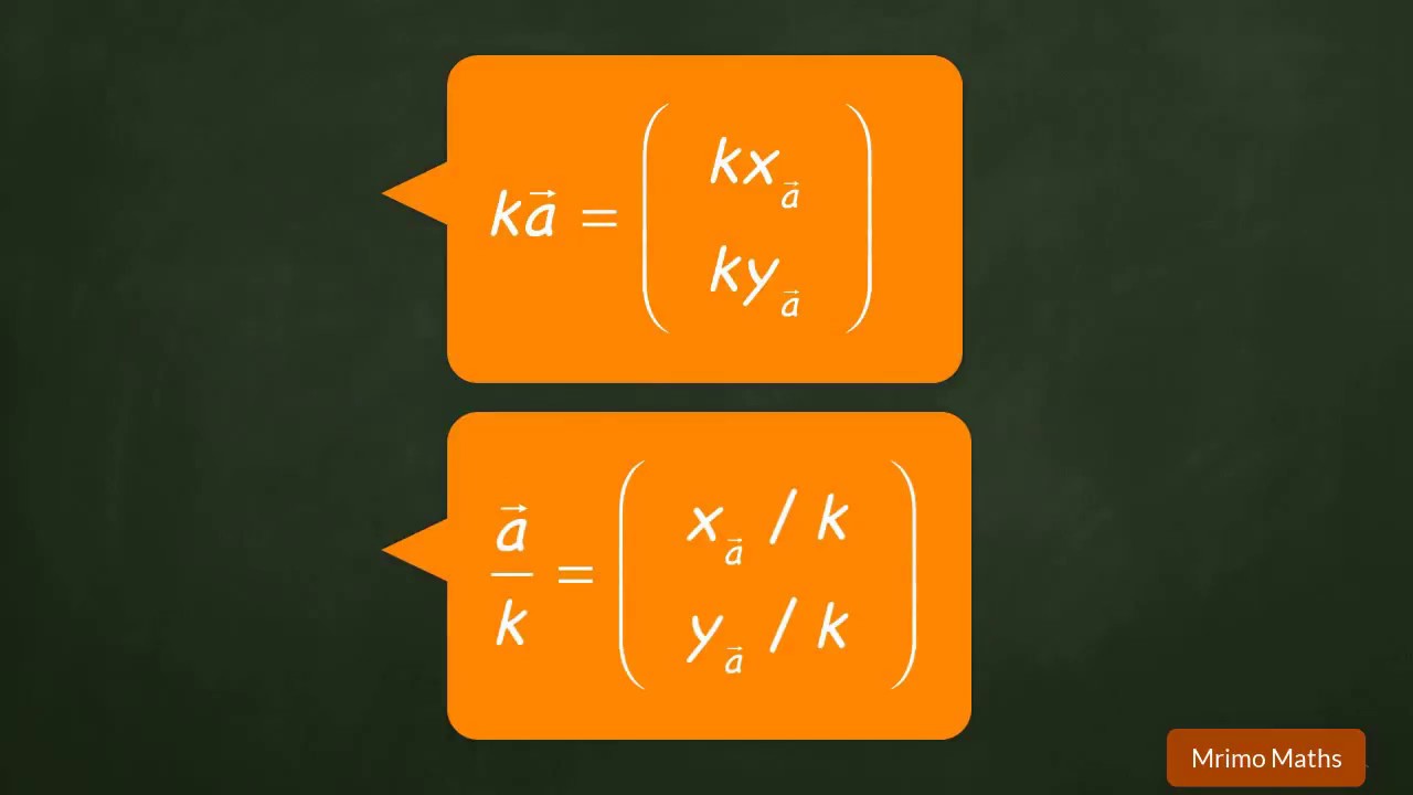 Operation sur les Vecteurs - Multiplication par un scalaire. - YouTube