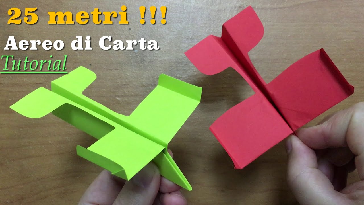 Aeroplano di Carta - Tutorial. Come fare un Aereo di Carta che vola ...