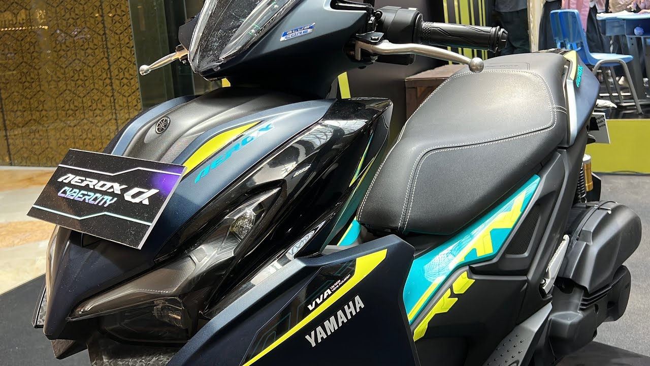 New 2026 Yamaha AEROX Alpha CyberCity (Matte Blue Yellow) - Most Wanted ...