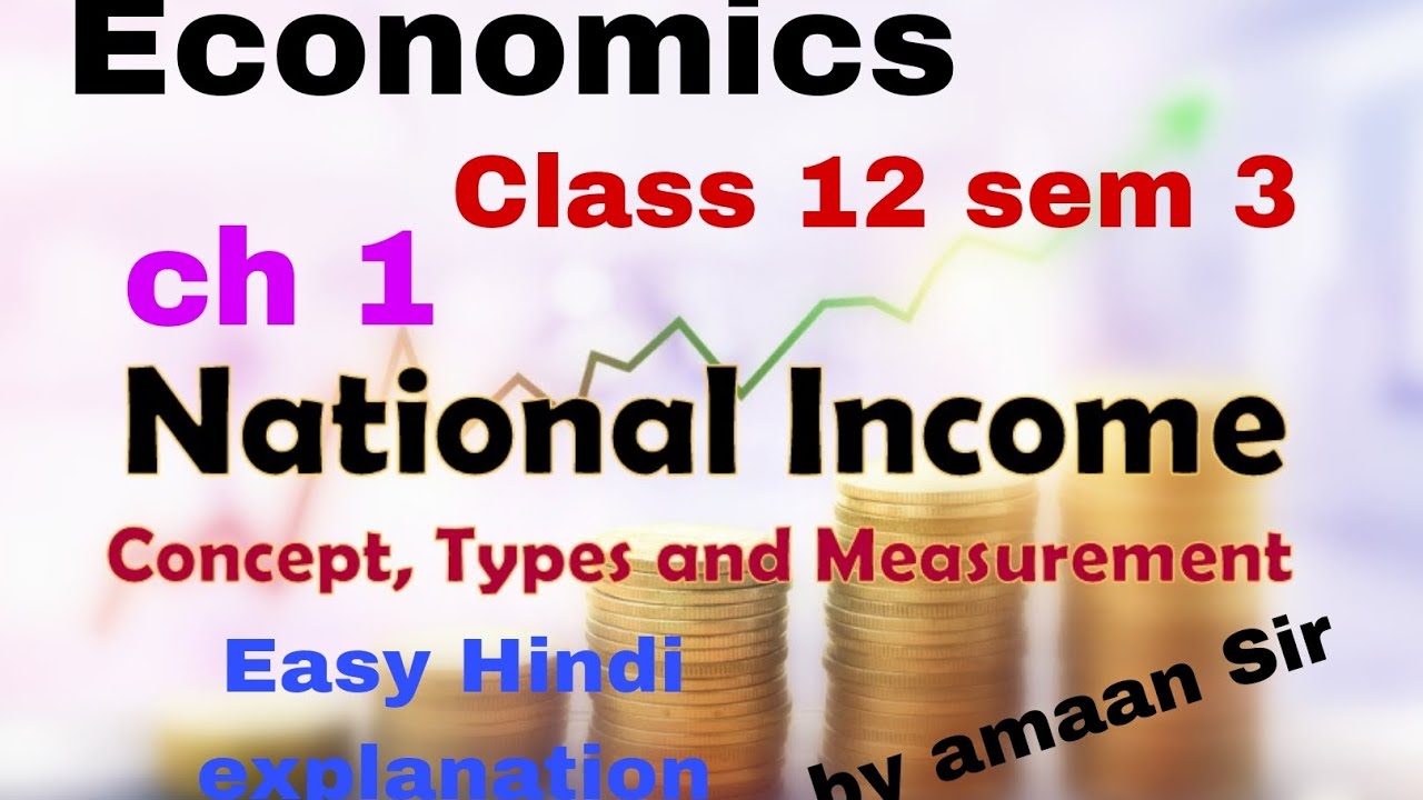 Economics Class 12 sem 3 Unit 1 Macro Economics ch 1 National Income ...
