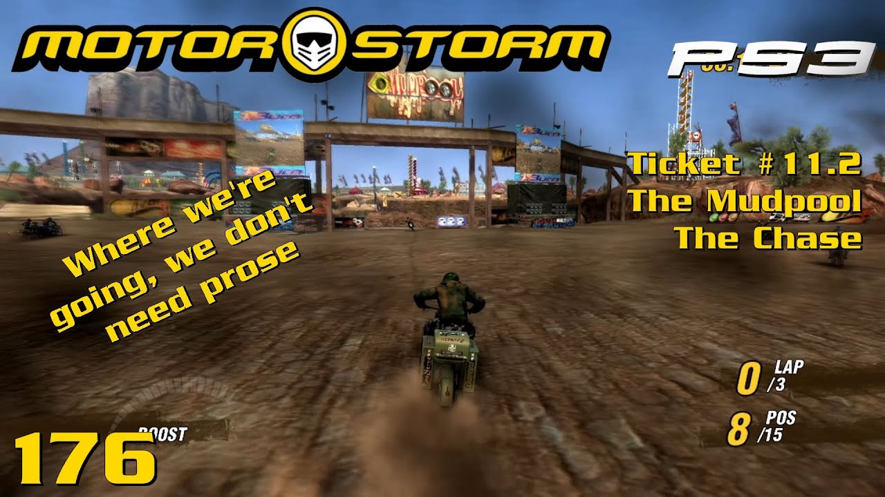 MotorStorm (2006) PS3 The Mud Pool Bike (Ticket 11.2) - YouTube