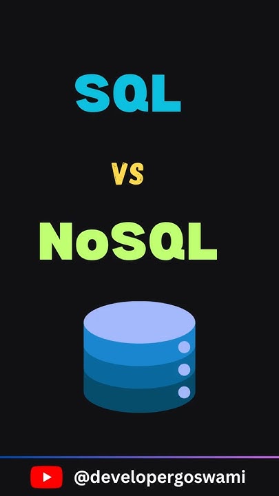 SQL Vs NoSQL Database - YouTube