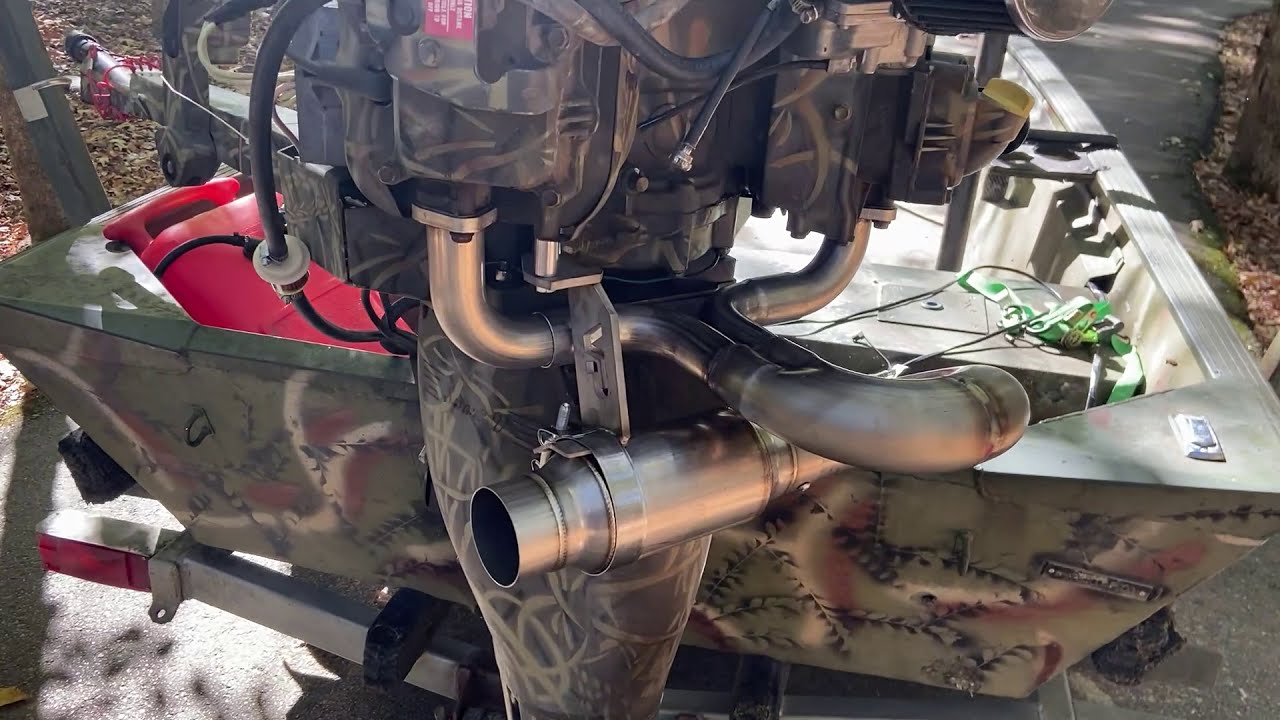 Mud Buddy Sport V 44 Stock muffler vs VooDoo exhaust - YouTube