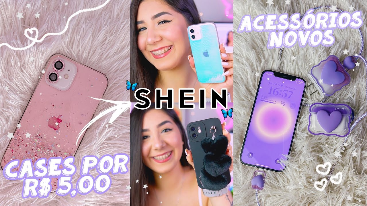 COMPRINHAS de CASES pro meu CELULAR na SHEIN ~ 📲 - YouTube