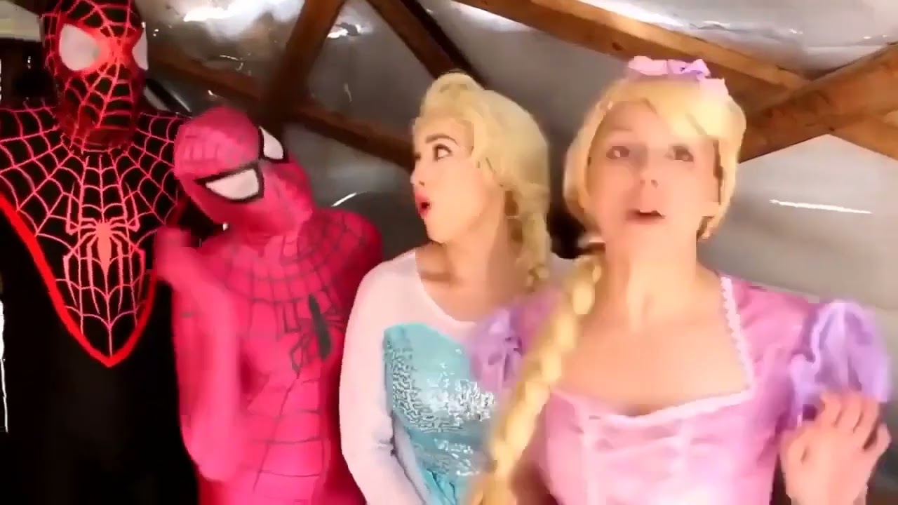 Spiderman & Frozen Elsa, Anna, bee struggle in the forest 😅😅😅 - YouTube