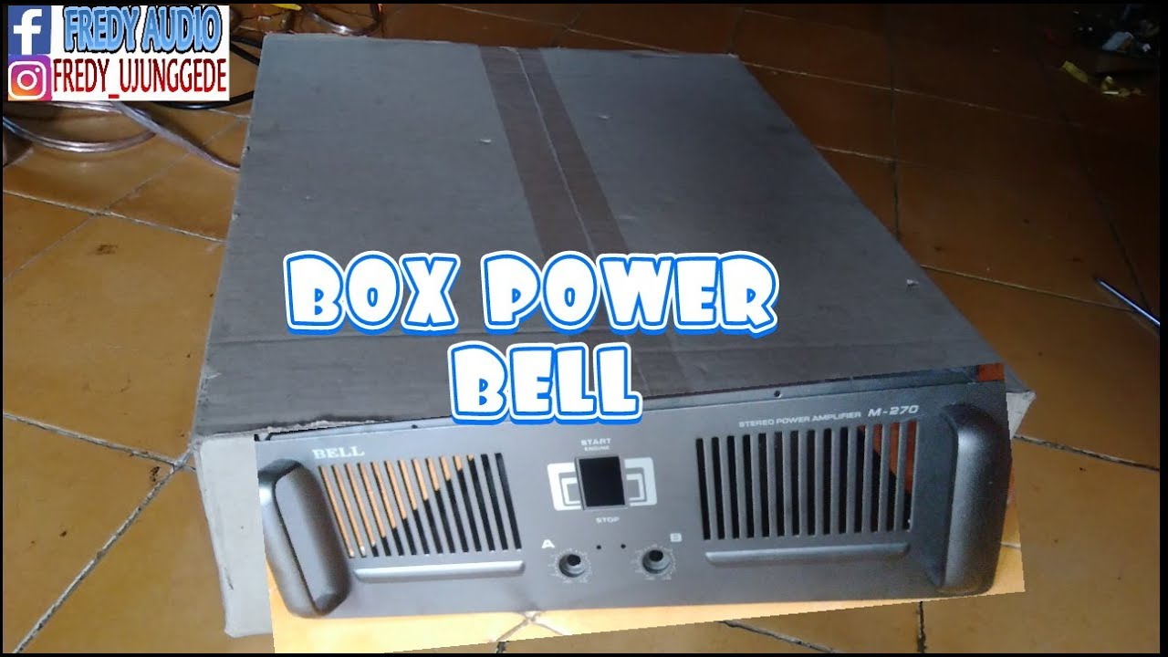Unboxing Box Power Merk BeLL M270 - YouTube