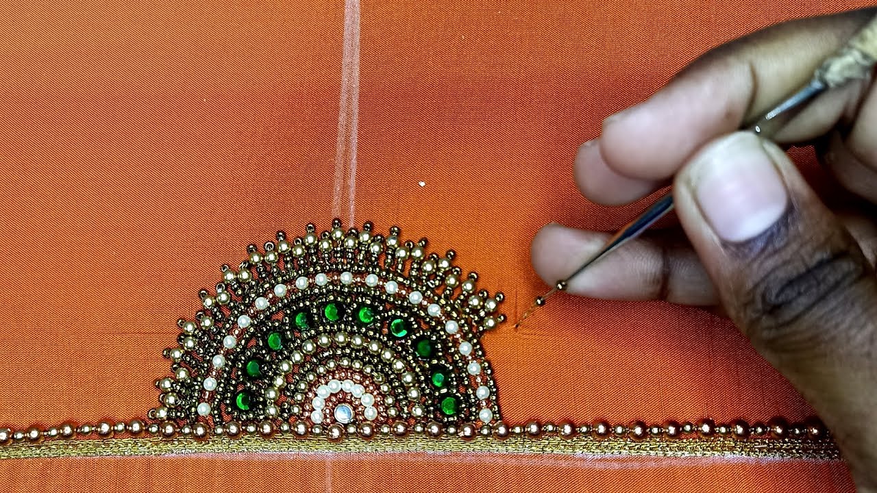 Unique design💥Easy method || Aari work simple design || wifman boutique ...