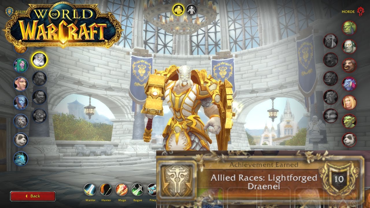 Trying Retail Fury Warrior: Unlocking Lightforged Draenei in WoW Retail ...