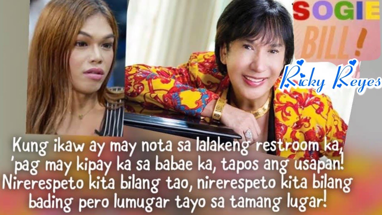 MOTHER RICKY REYES on his STANDS about SOGIE BILL, TRANSMAN and SAME ...