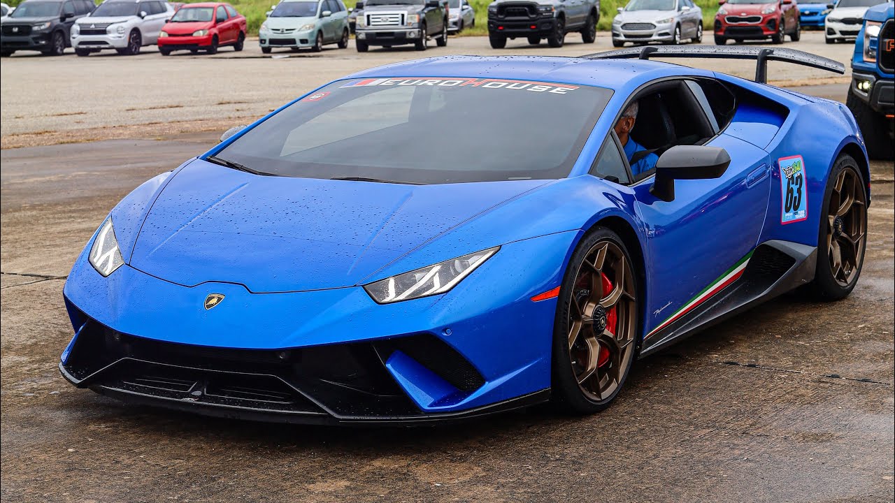 Supercharged Huracan Performante Hits +165mph in the Half Mile! - YouTube